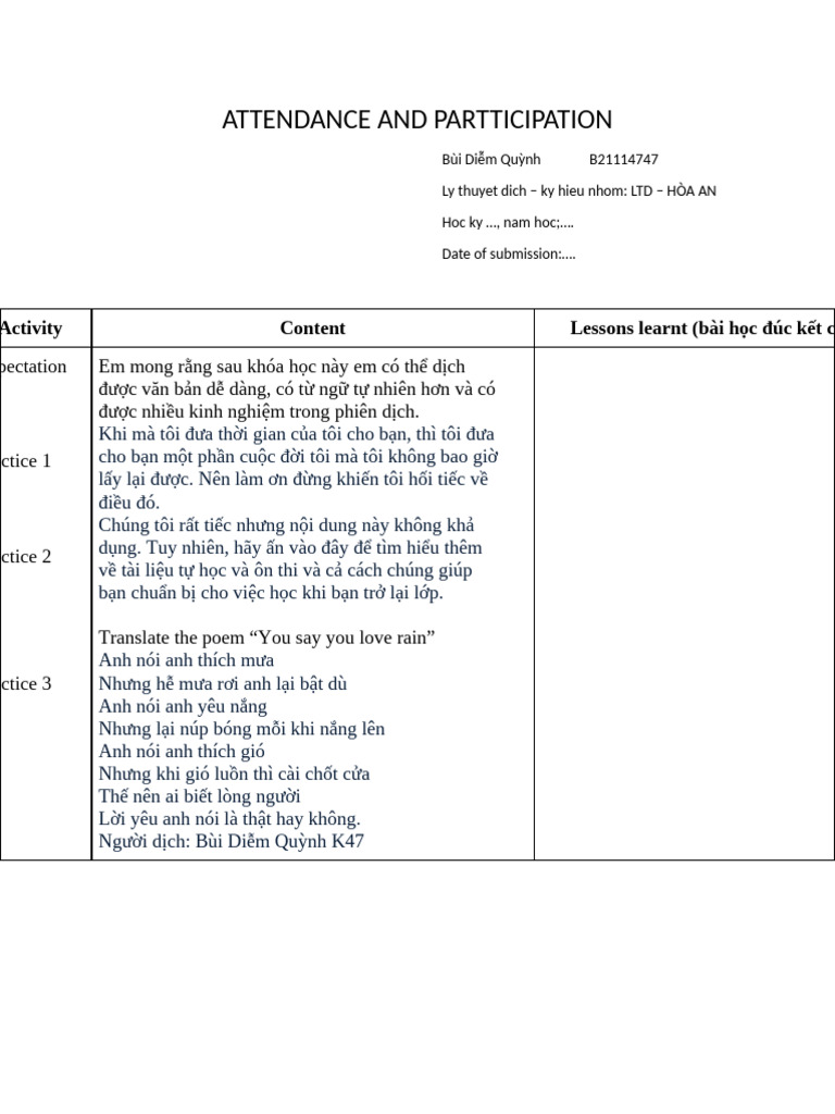 Bai Mau Minh Chung Dich Thuat Dai Cuong - Nguyen Diem Quynh | PDF