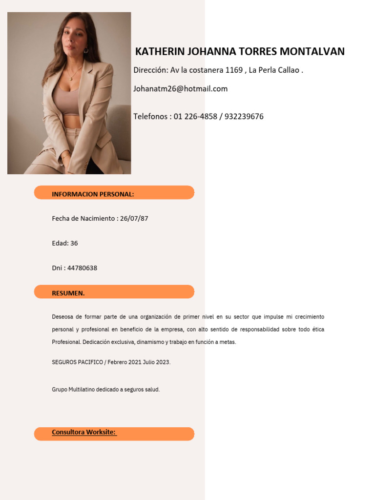 CV Johanna Nuevo 2024 PDF | PDF | Business