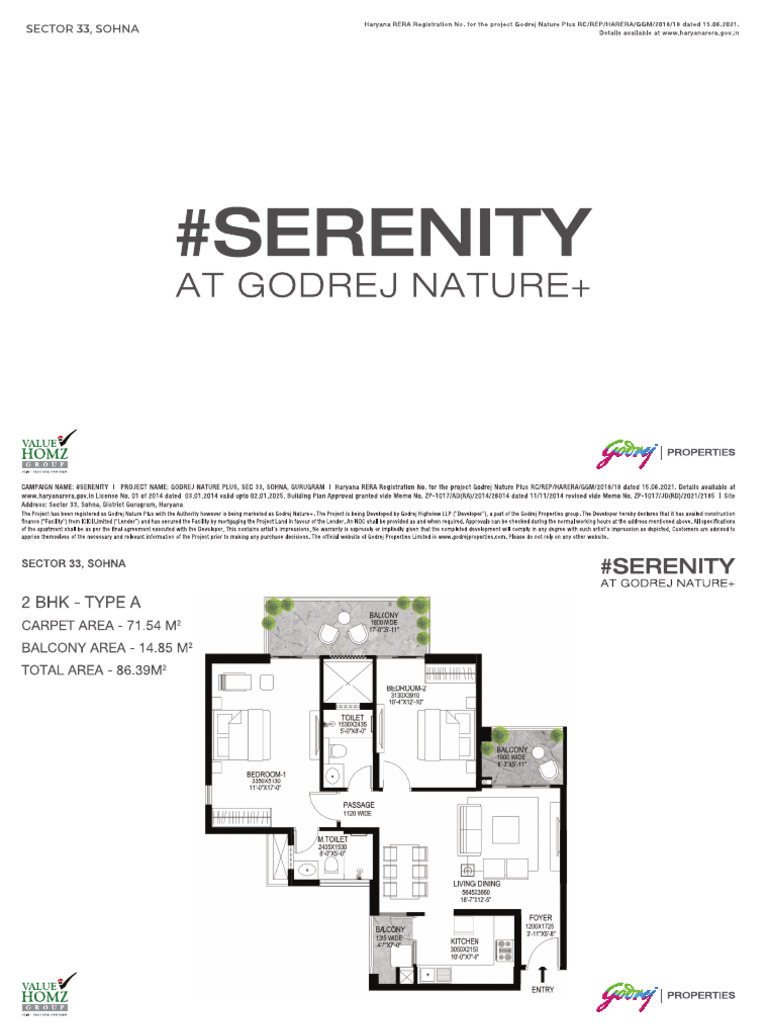 SERENITY at Godrej Nature Unit Layouts | PDF