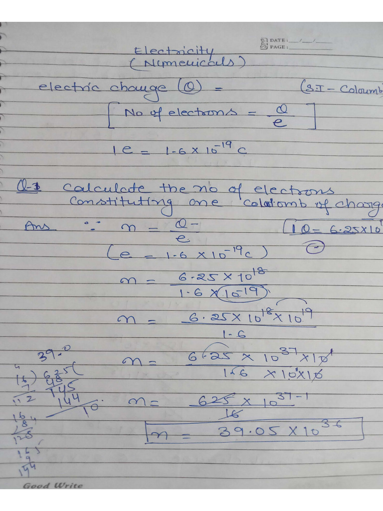 Electricity (Numericals) ?? | PDF