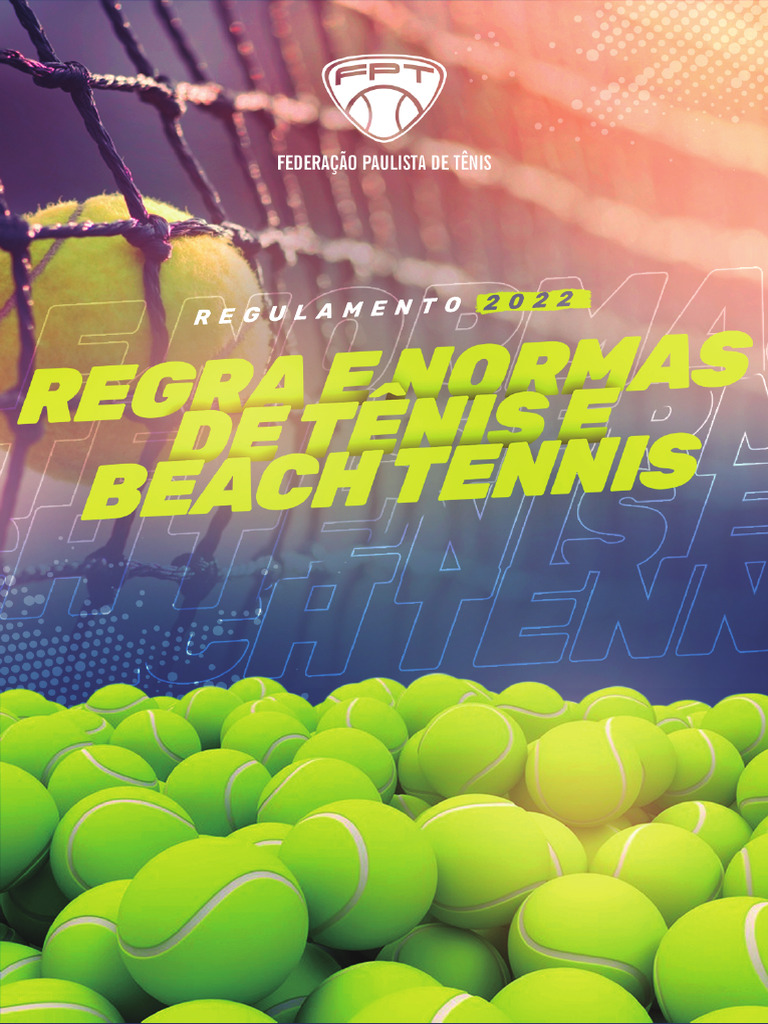 FPT Regras e Normas Tênis e Beach Tennis | PDF | Tempo