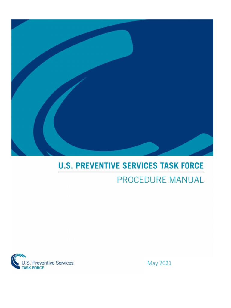 Procedure Manual 2022 | PDF | Evidence Based Medicine | Preventive ...
