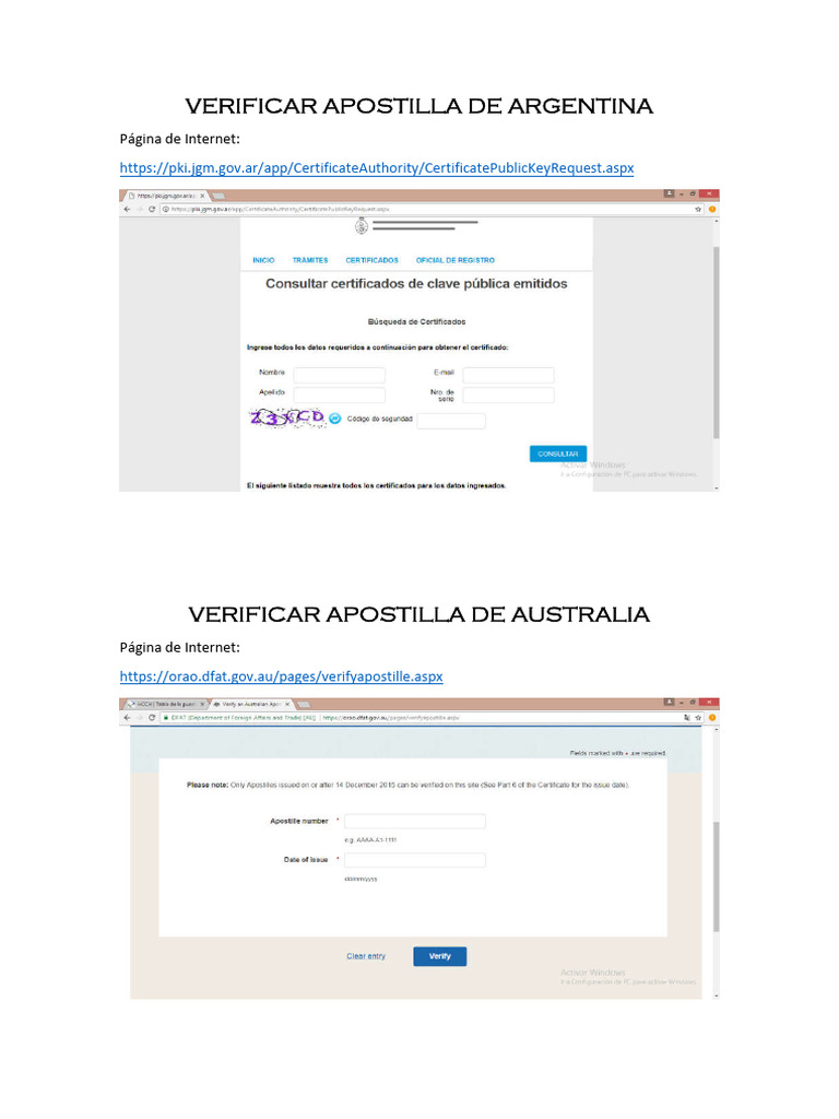 VERIFICAR APOSTILLA | PDF
