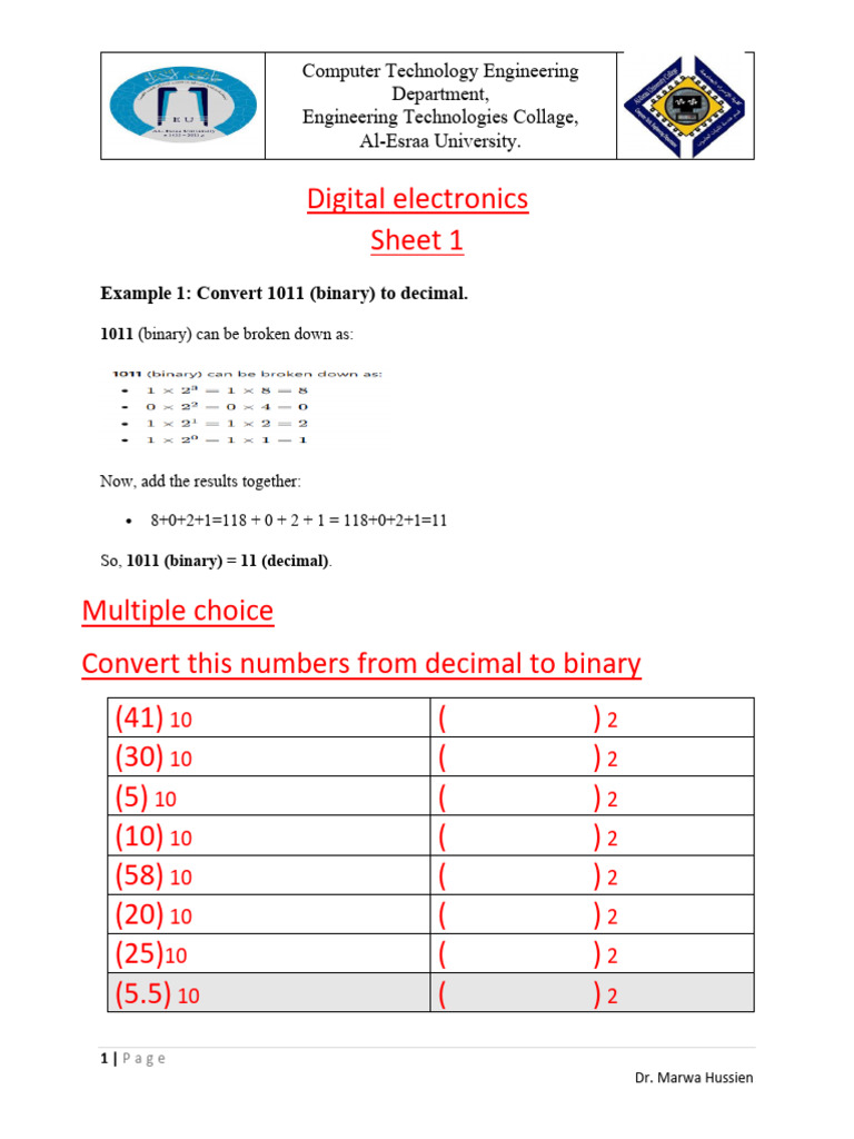 Digital Electronics Assignmnet 1 | PDF | Byte | Computer Architecture