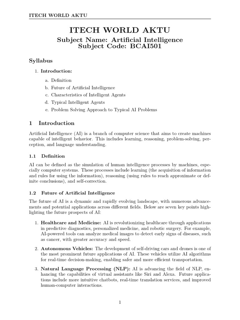 AI Overview and Intelligent Agents | PDF | Mathematical Optimization | Artificial Intelligence