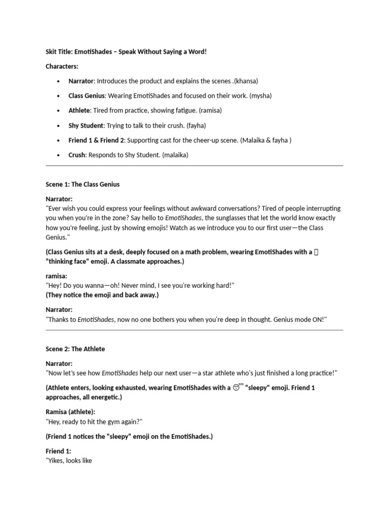 Ad Mad Skit | PDF | Narration