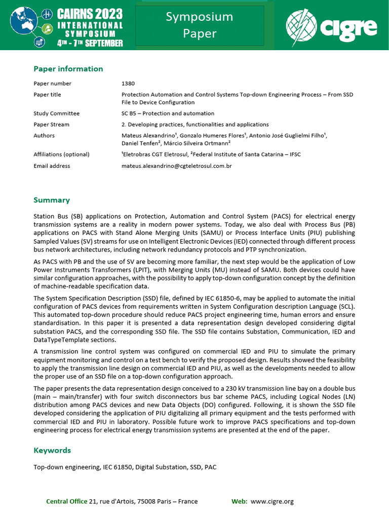 Artigo 6 - Protection Automation and Control Systems Top-Down ...