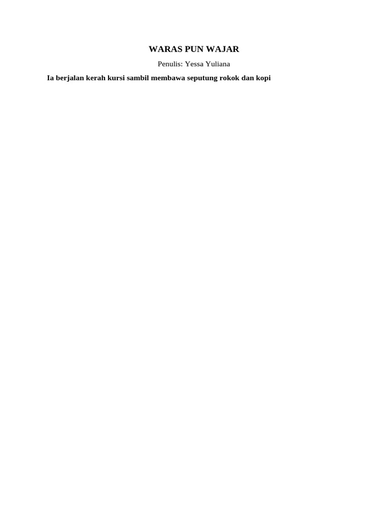 Waras Pun Wajar | PDF