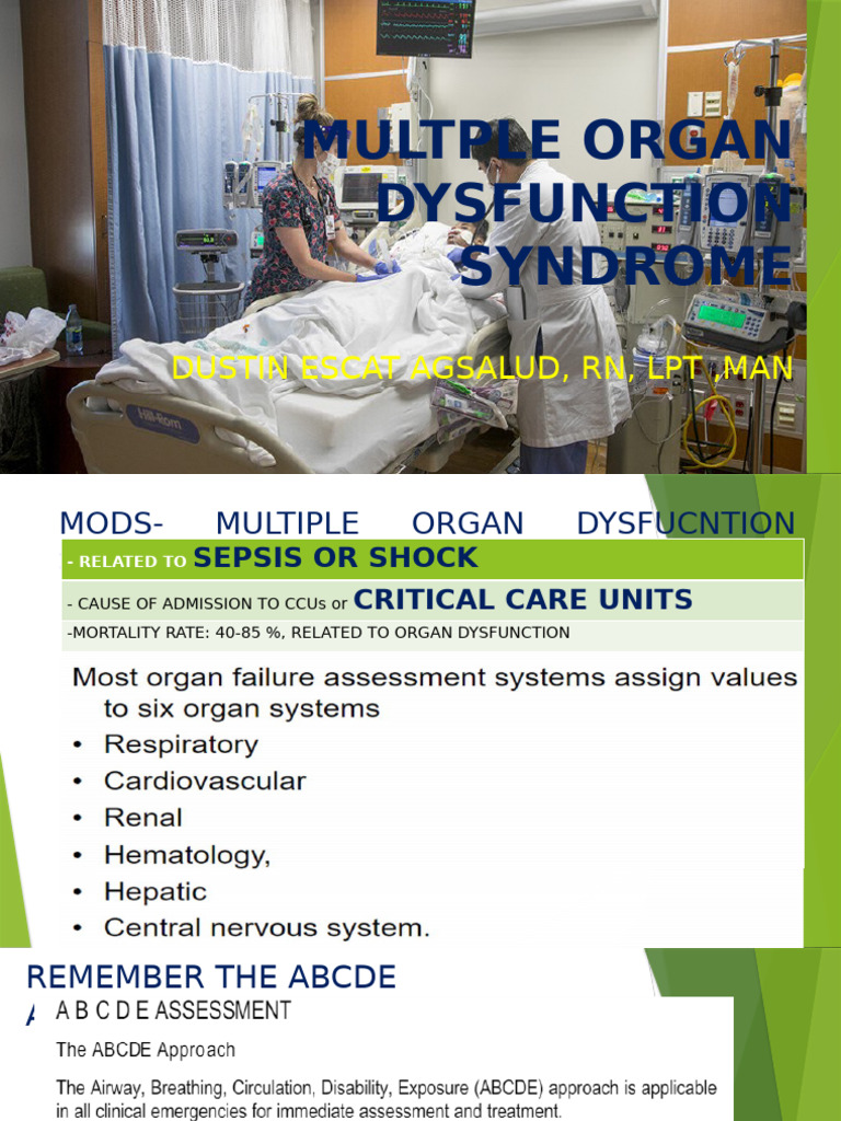 Understanding Multiple Organ Dysfunction Syndrome | PDF | Shock ...