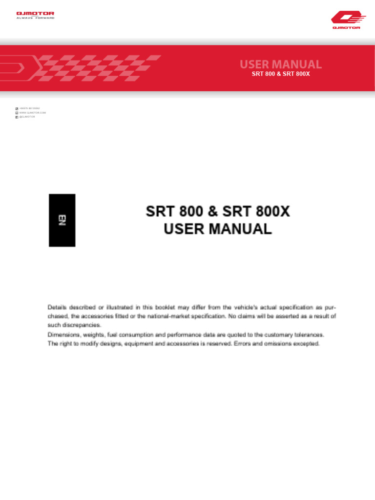 SRT800-X R01_IT | PDF | Anti Lock Braking System | Brake