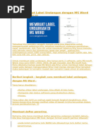 Cara Print Label Undangan 103 Paling Mudah | PDF