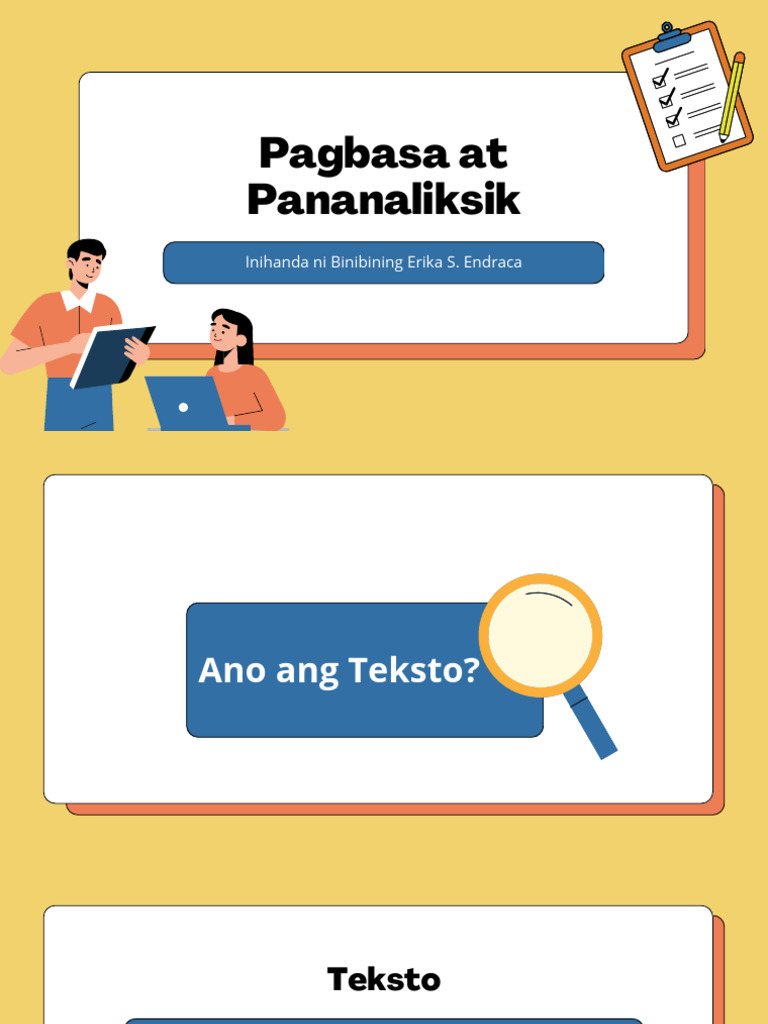Pagbasa at Pananaliksik Lesson 1 | PDF