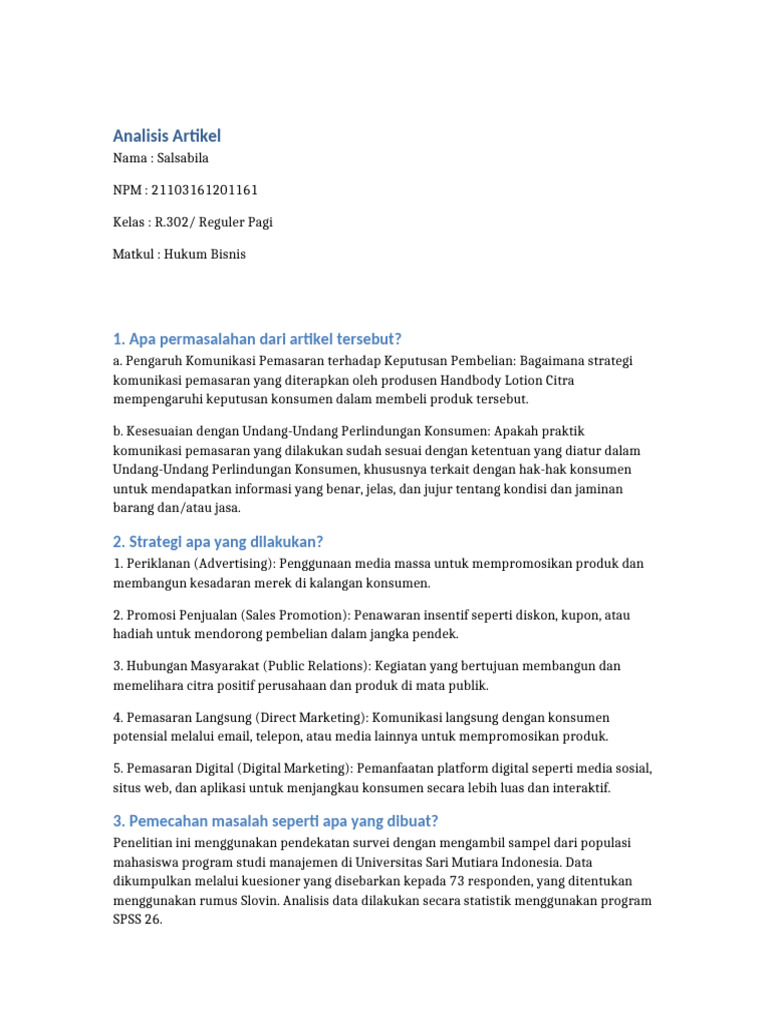 Tug As Salsa Bila | PDF