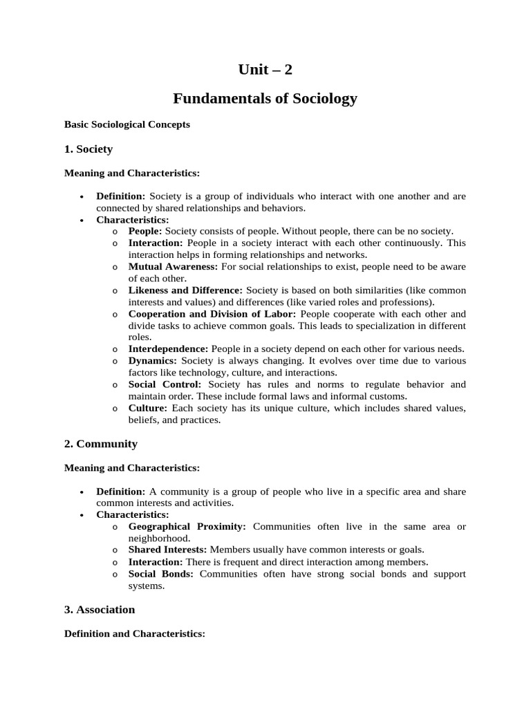Sociology: Society, Community, Association | PDF | Institution | Community