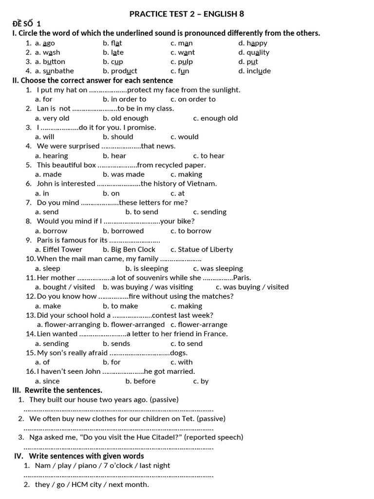 Đề-ôn-HK2-bài-2 | PDF | Ho Chi Minh City