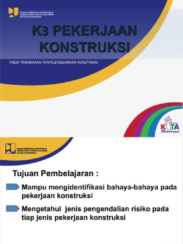 K3 Pekerjaan Konstruksi | PDF