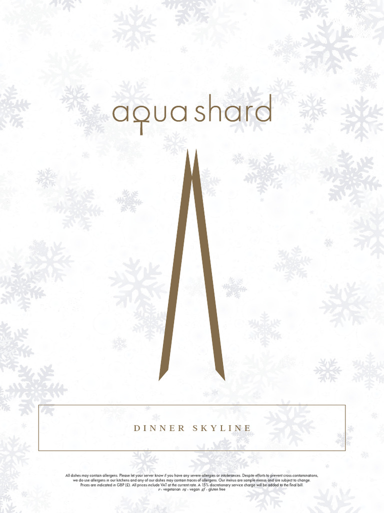 AS Skyline Dinner Menu 241118 | PDF | Sauce | Foods
