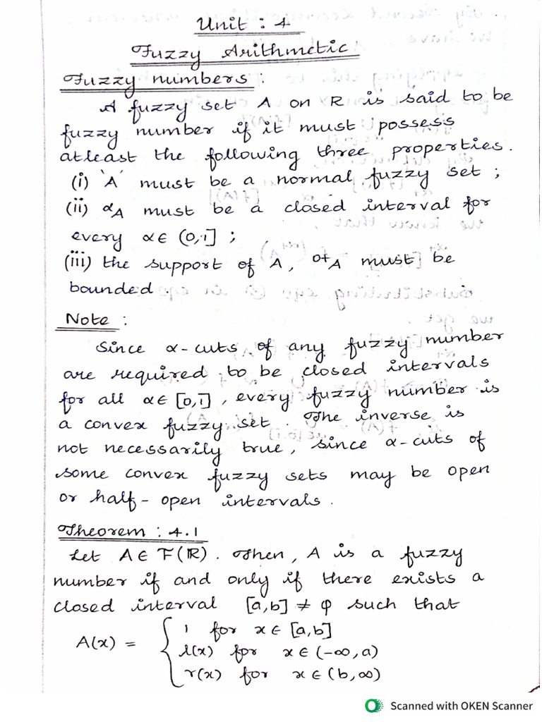 Fuzzy Mathematics Unit 4 | PDF