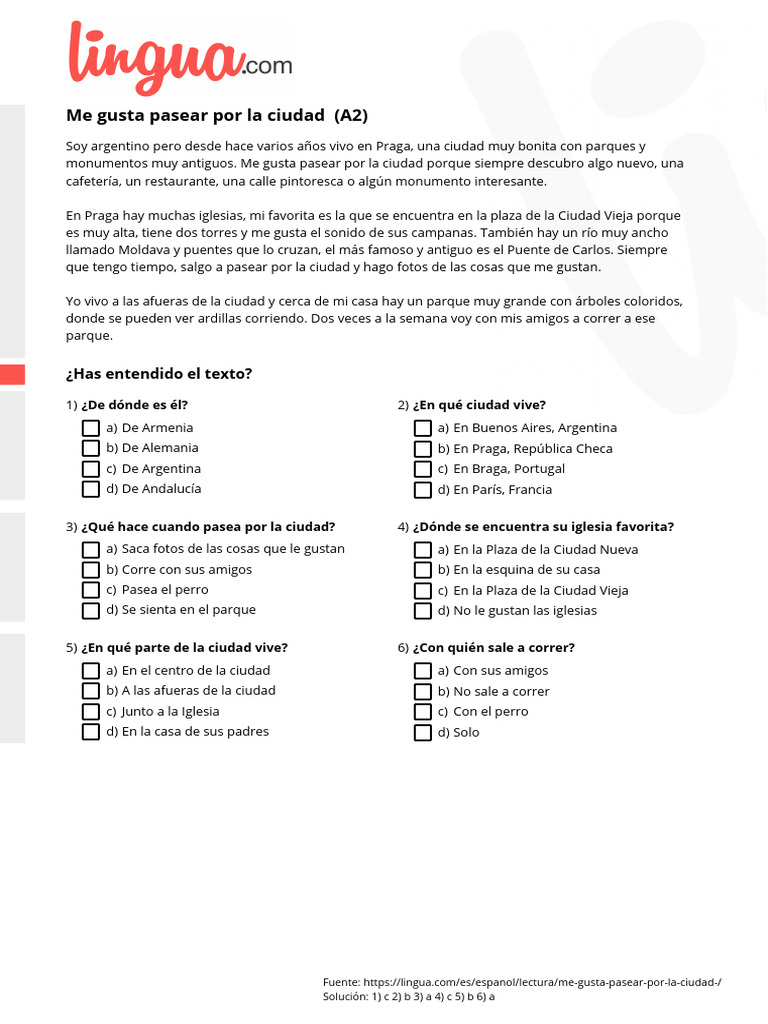 ME GUSTA PASEAR POR LA CIUDAD | PDF