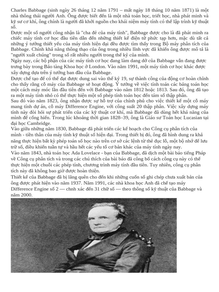 Charles Babbage | PDF