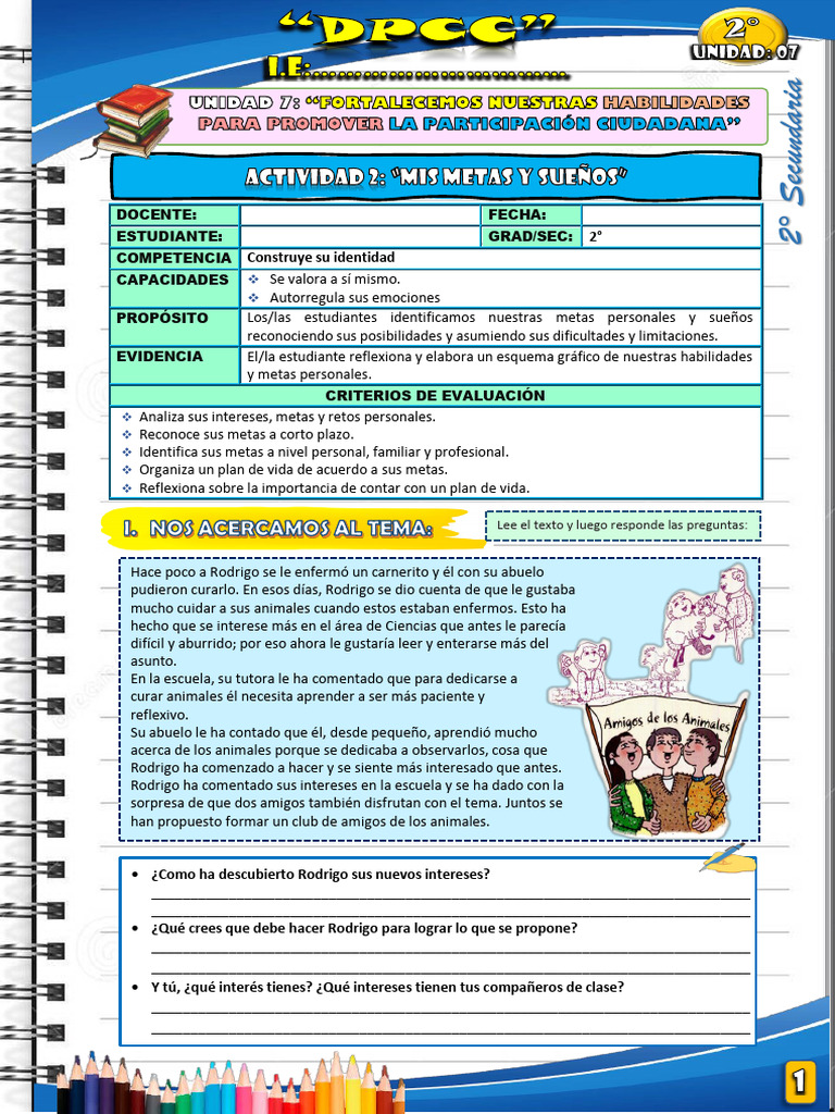 2° DPCC -ACTV.02-UNID.7 2023 (1) | PDF | Comportamiento | Sicología