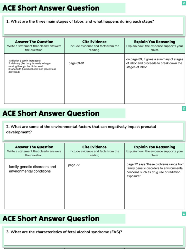 Stages of Labor and Fetal Health Factors | PDF | Childbirth | Diseases ...