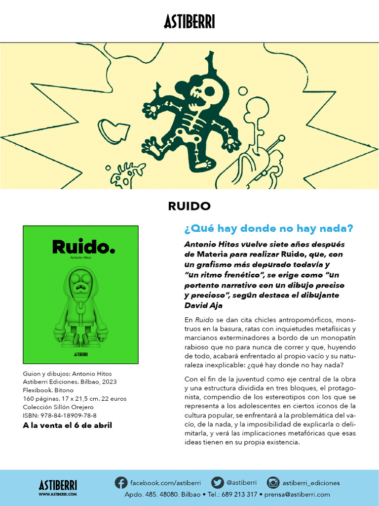 "Ruido: Cómic de Antonio Hitos 2023" | PDF | Cómics