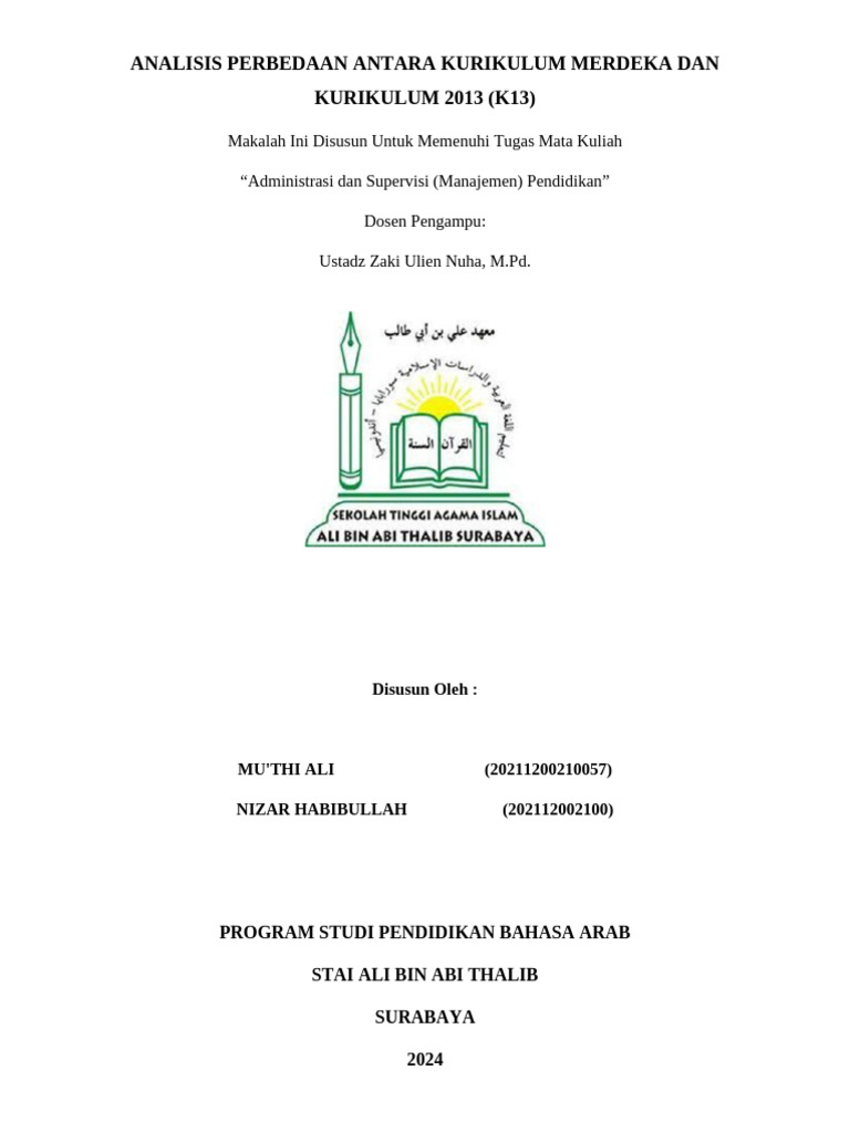 Analisa Perbedaan Kurikulum Merdeka Dan K13 | PDF