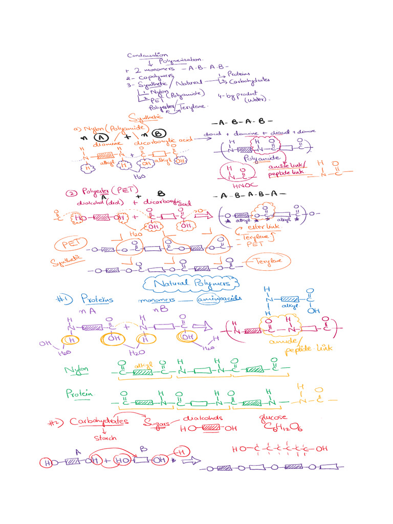 Condensation Polymerization | PDF