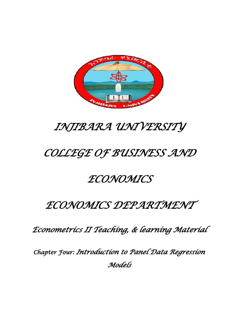 Panel Data Regression Models Overview | PDF | Endogeneity (Econometrics ...