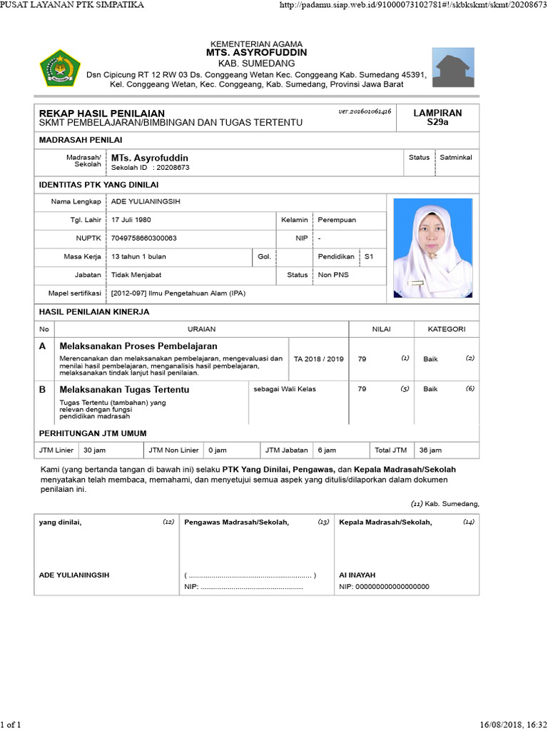 Lampiran S29a Ibu Ade | PDF