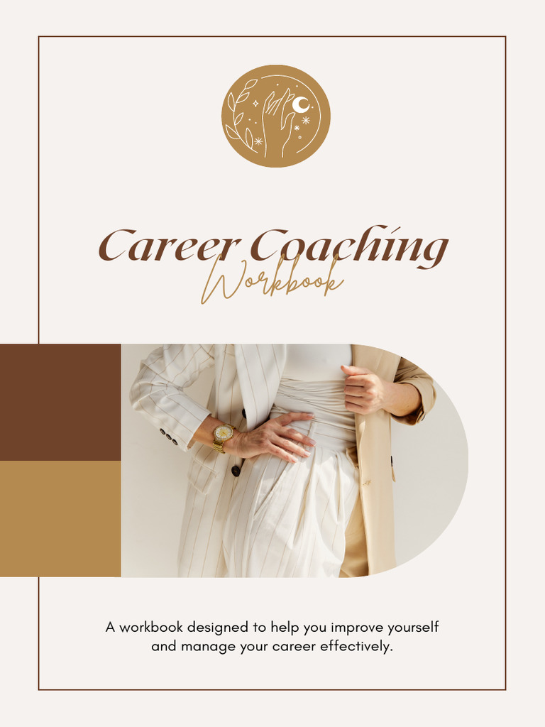Gold Brown Simple Career Coaching Workbook Planner | PDF | Swot Analysis