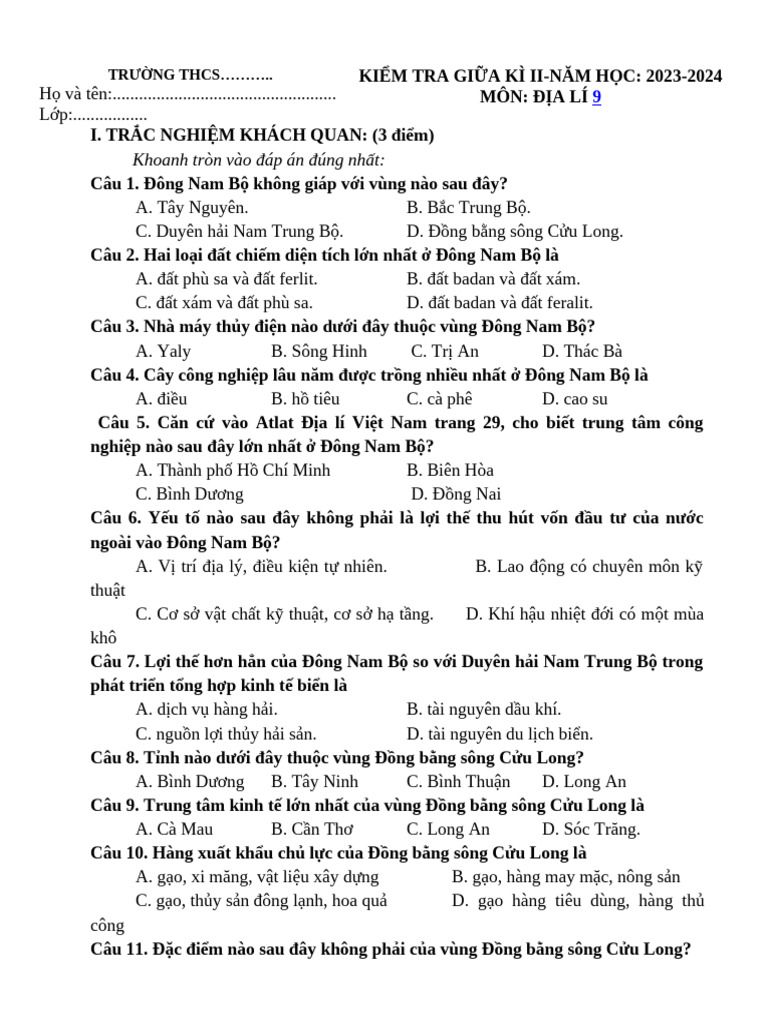 De-thi-gk-2-Dia-li-9-de-2 | PDF