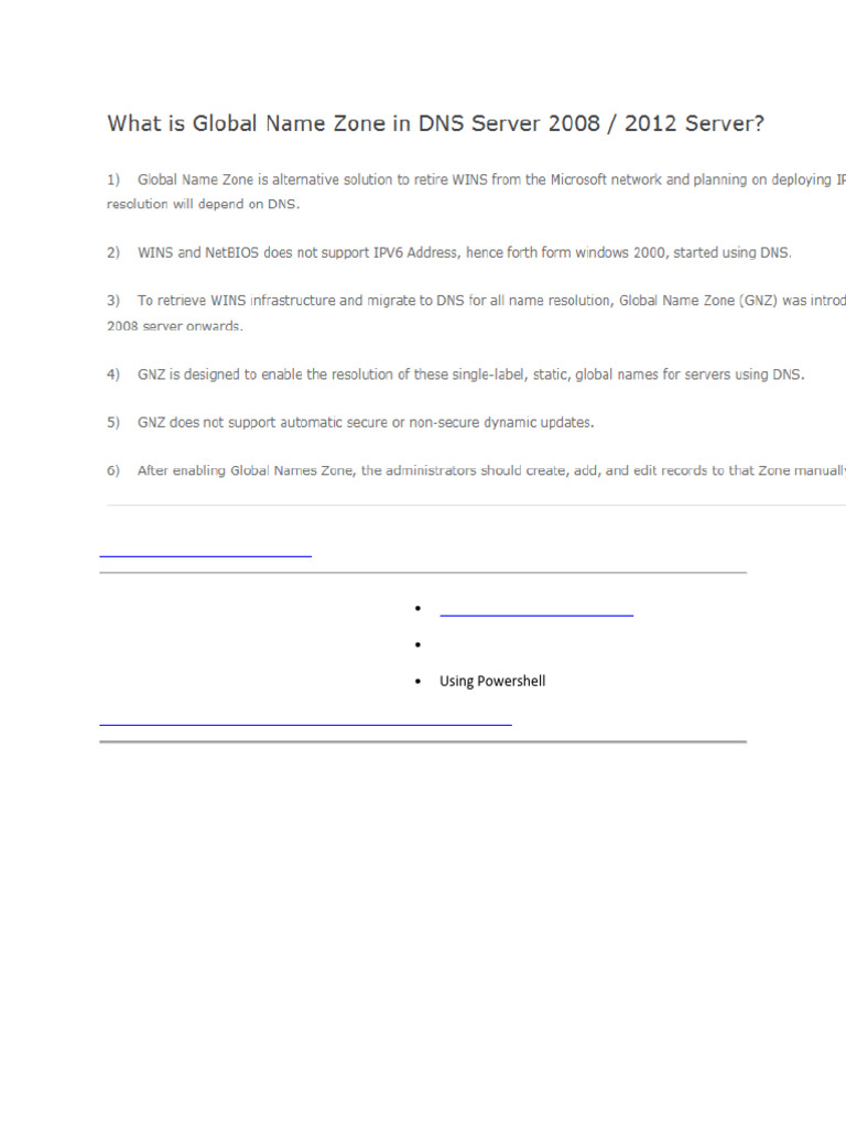 Globalnames Zone Pdf Domain Name System Computer Networking