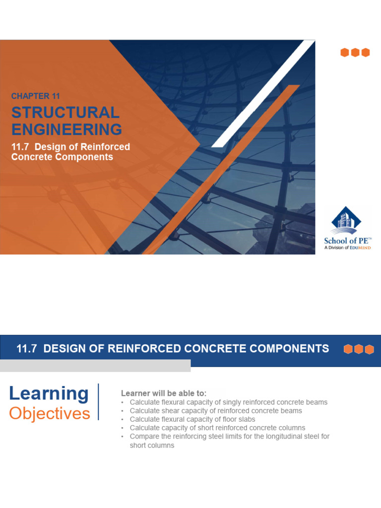 11.7 Design of Reinforced Concrete Components - Pop Up Questions | PDF ...