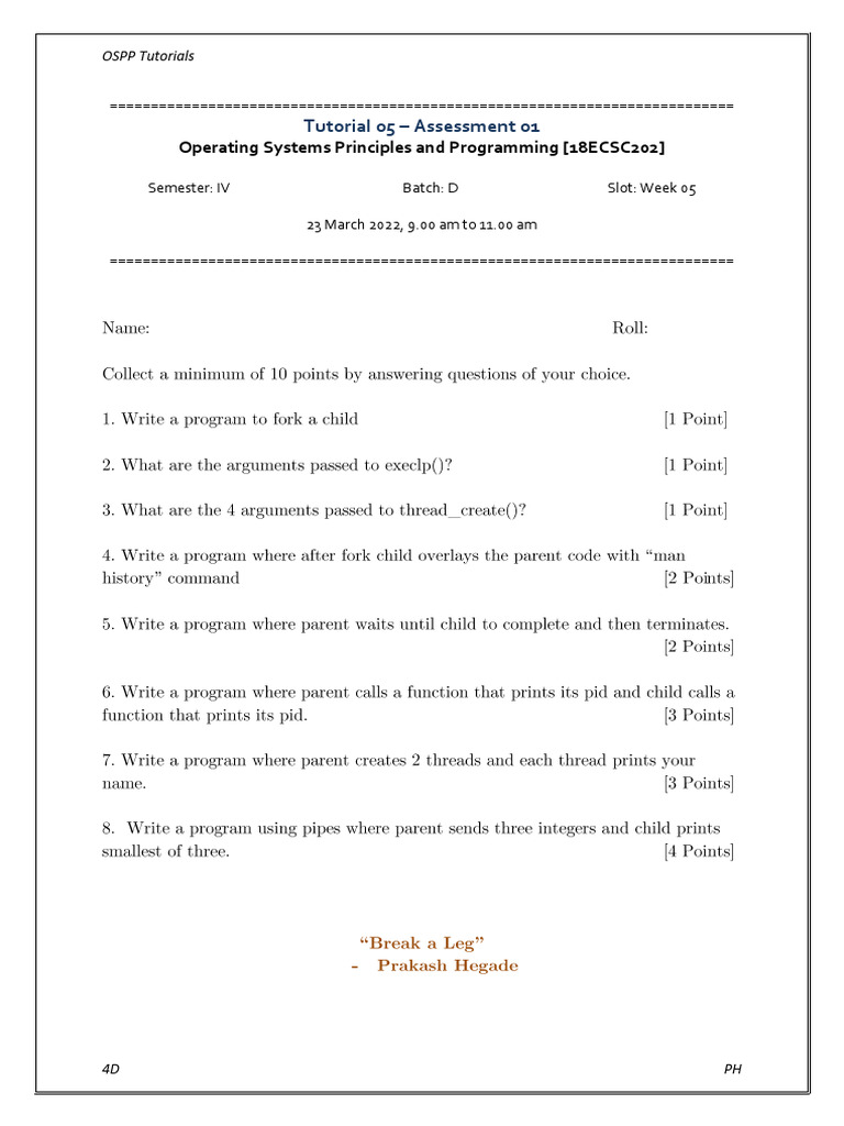 Ospp Tute Assessment 01 | PDF Ospp Tute Assessment 01 | PDF