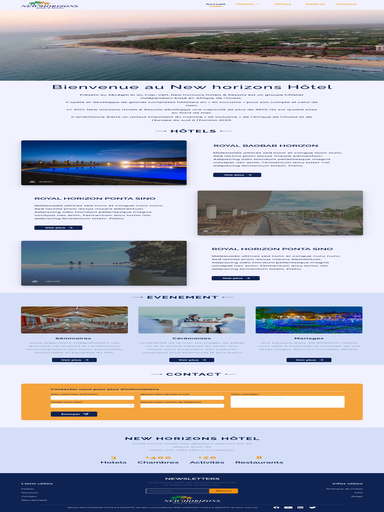 New Horizons Hotels en Afrique de l'Ouest | PDF