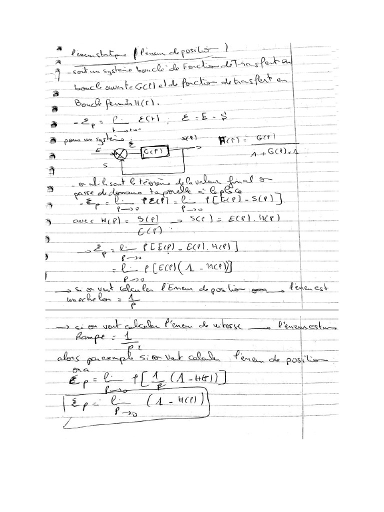 Erreur Statique Et Dynamique | PDF