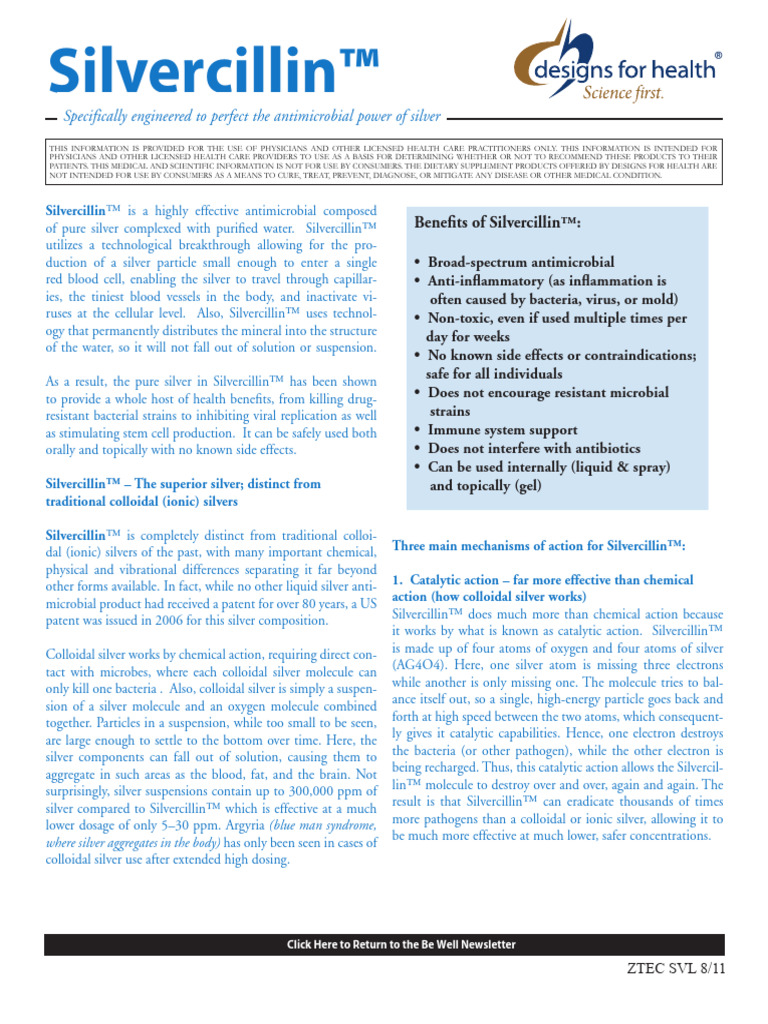 Silver SIlvercillin | PDF | Virus | Colloid