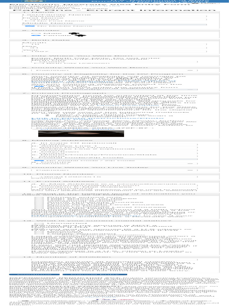 Electronic Diversity Visa Program | PDF | Zip Code