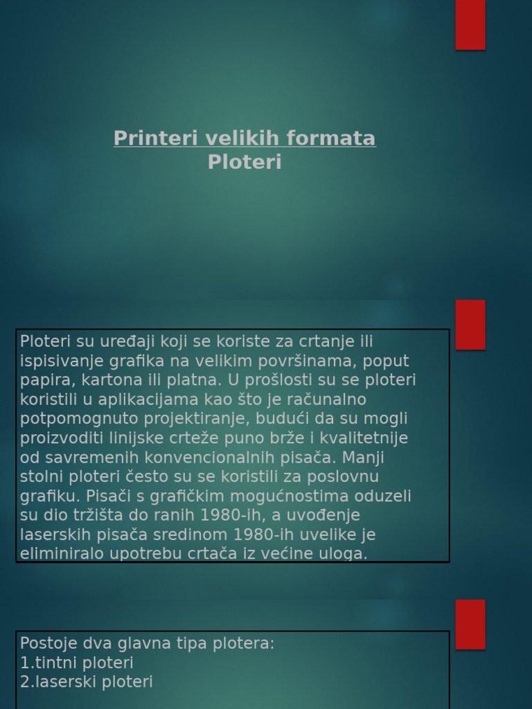 Printeri Velikih Formata-Ploteri | PDF