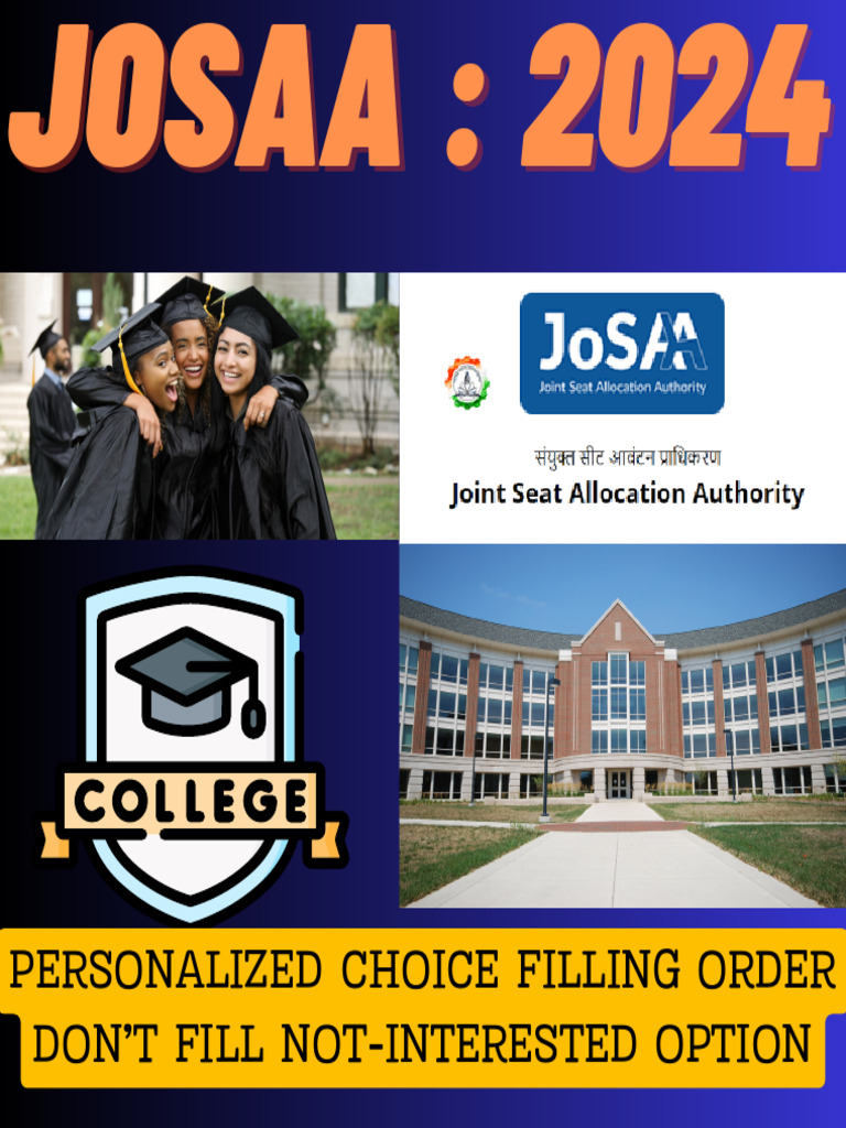 Josaa Choice Filling Nits Iiits Gftis. | PDF | Government Of India | Academic Institutions