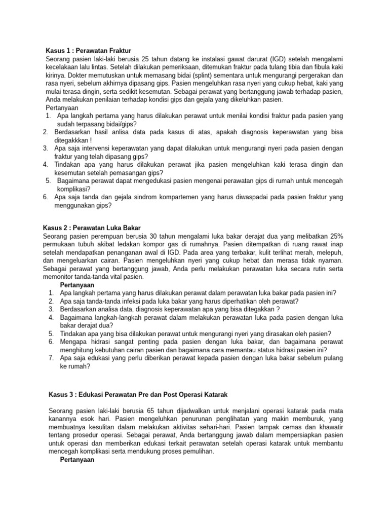 Kasus Pemicu Ujian Skill Lab MK KD III | PDF