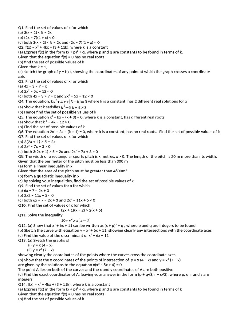 worksheet 2 algebra | PDF | Equations | Coordinate System