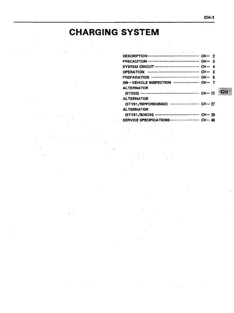 8 - Toyota 3s-Fe Engine - Charging System | PDF