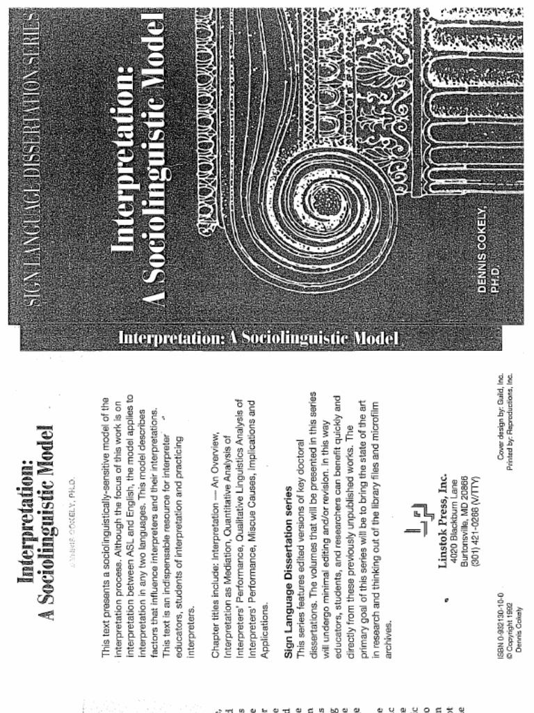 Cokely, Chapter 5 | PDF