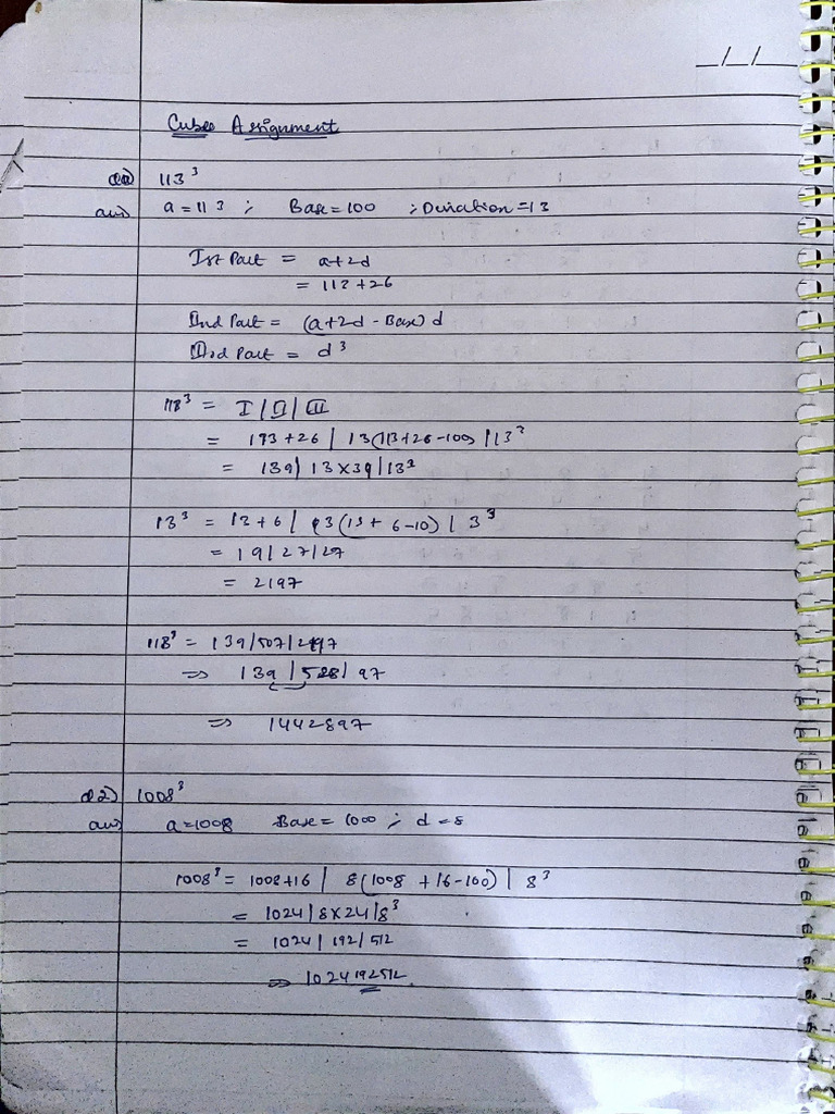 Cube assignment | PDF