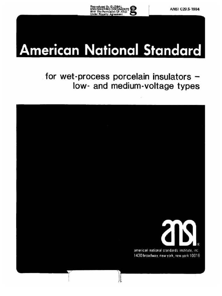 Ansi C29 5 1984 | PDF