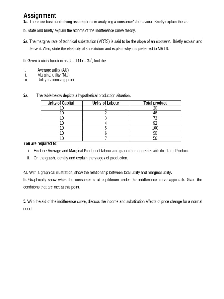 ECO 301 Intermediate Micro-Economics | PDF