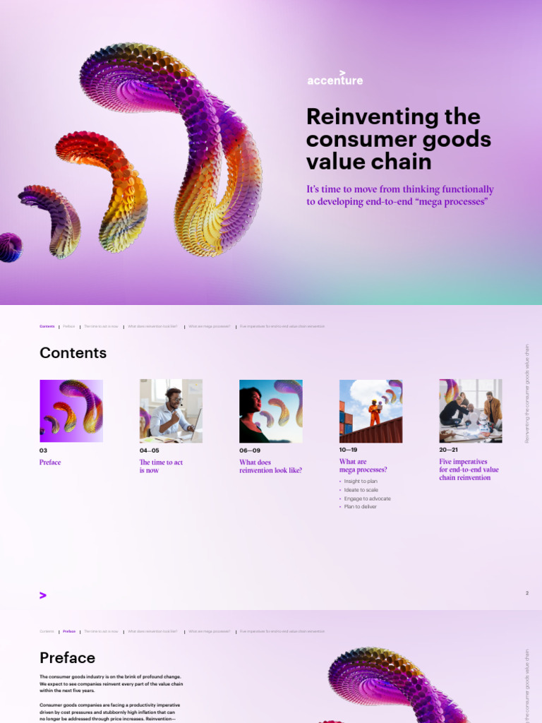 Accenture Reinventing Consumer Goods Value Chain | PDF | Innovation | Sales